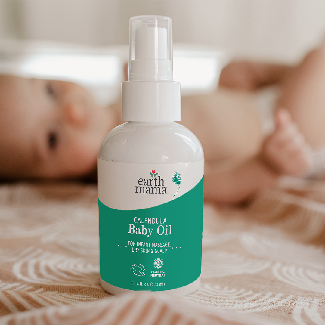 Calendula Baby Oil for Baby Massage | Earth Mama