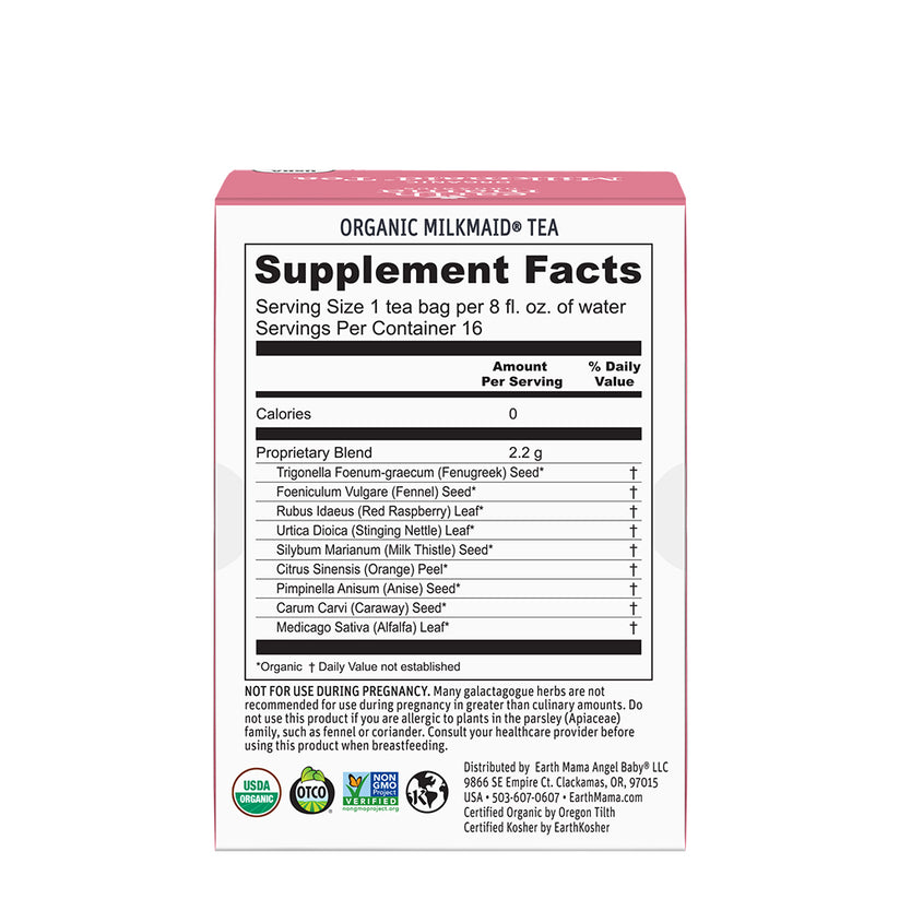 Organic Milkmaid Tea for Breastfeeding | Earth Mama