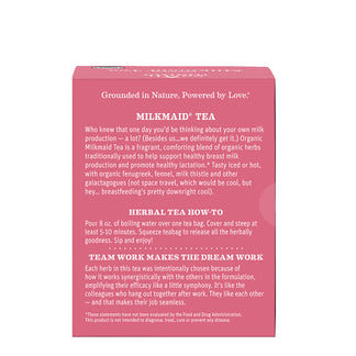 Organic Milkmaid Tea for Breastfeeding | Earth Mama