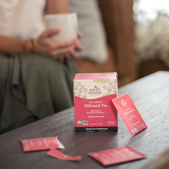 Organic Milkmaid Tea for Breastfeeding | Earth Mama