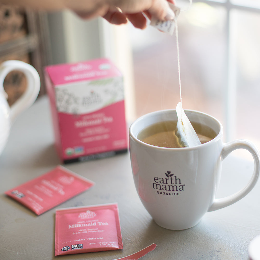 Organic Milkmaid Tea for Breastfeeding | Earth Mama