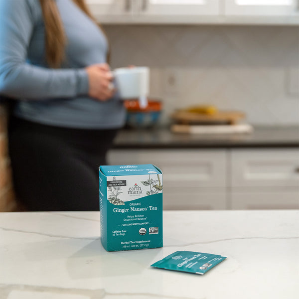 Organic Ginger Nausea Tea | Earth Mama