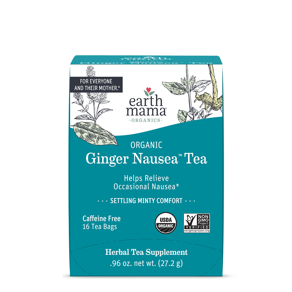 Organic Ginger Nausea Tea | Earth Mama
