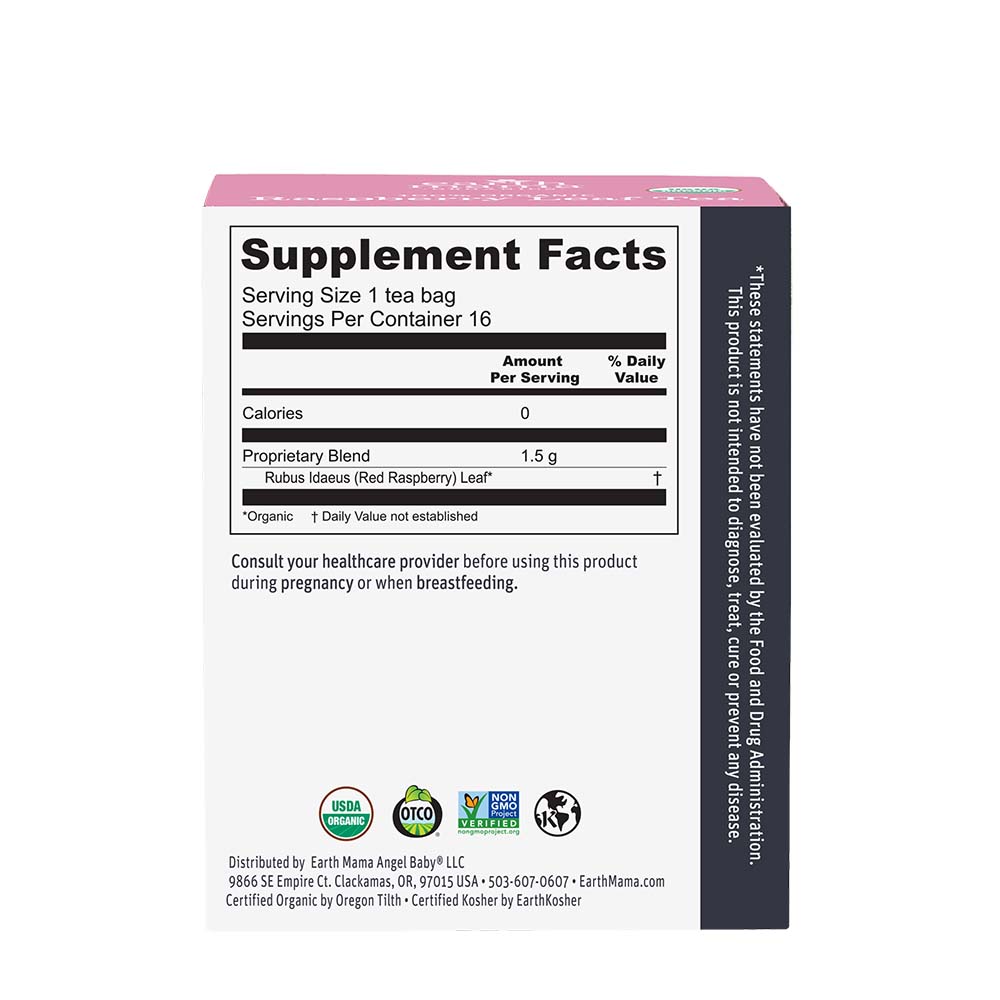 Organic Raspberry Leaf Tea | Earth Mama